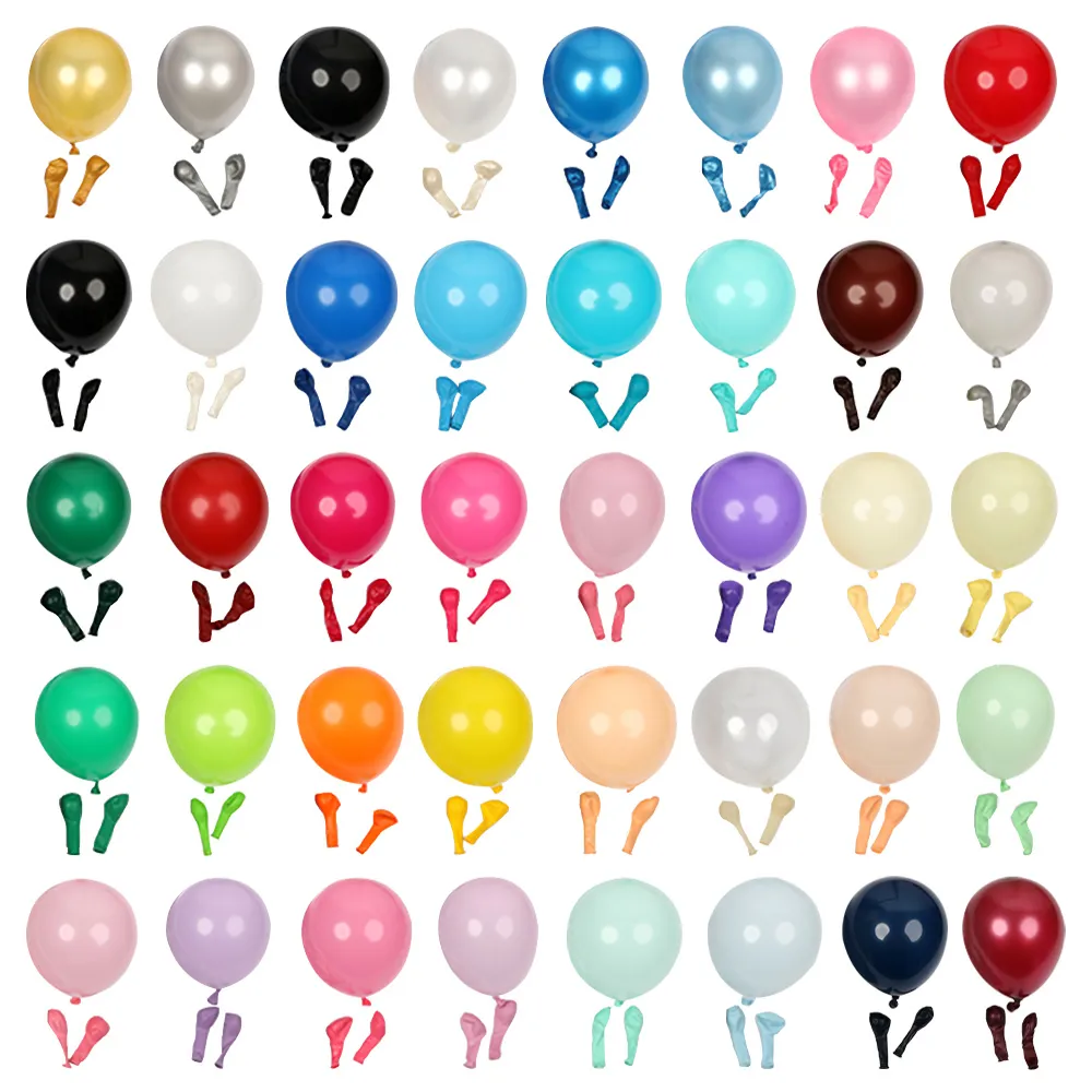Premium 5-Inch Pearl Latex Balloons: Silver, Champagne Gold Mini ...