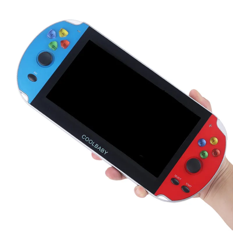 7-Inch Handheld Retro Game Console - Portable LCD MP5 Player for ...