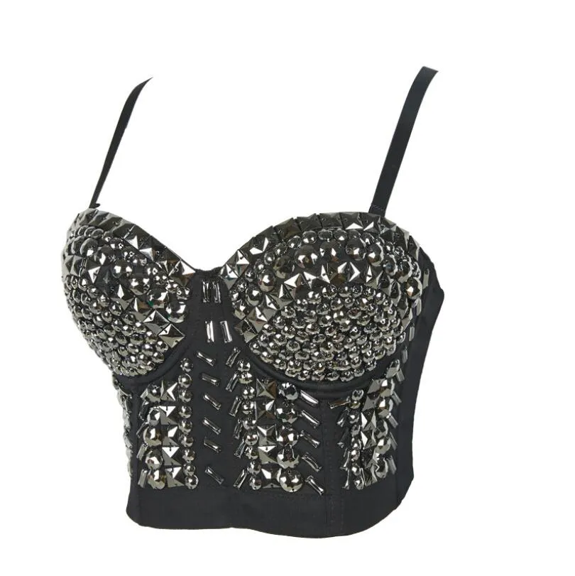 Sexy Corsets Push Up: Women's Beaded Bustier Corset Top, Gothic ...