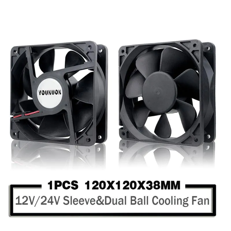12 Inch Radiator Fan 120mm PC Fan Filter Compatible, 12V Cooling DC ...