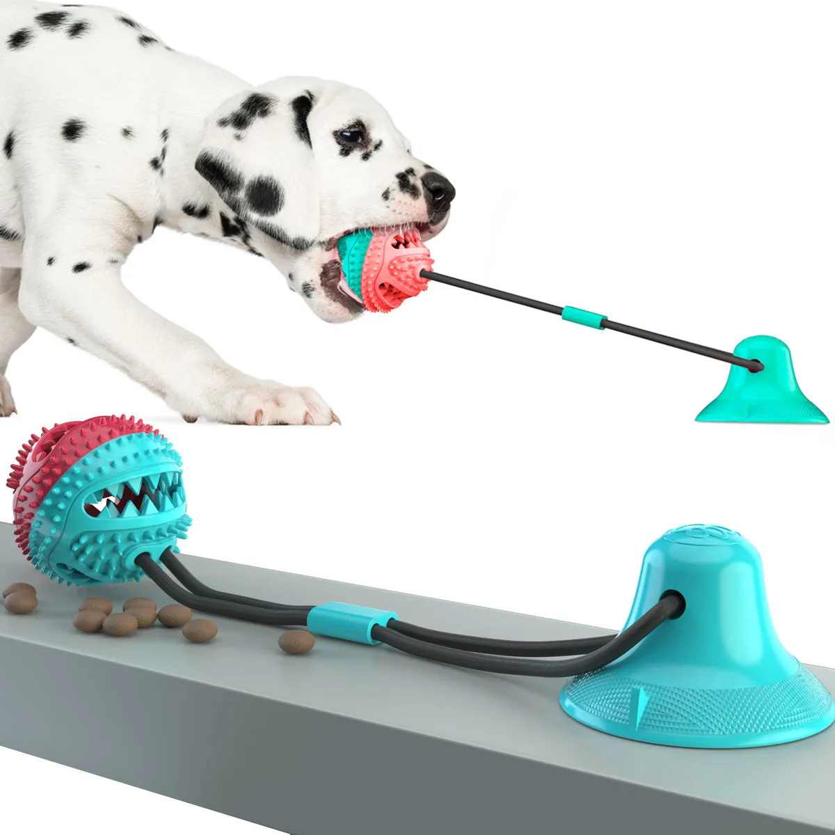 Durable Dog Chew Toys Set: Training Treats, Teething Rope & Puzzle Ball ...