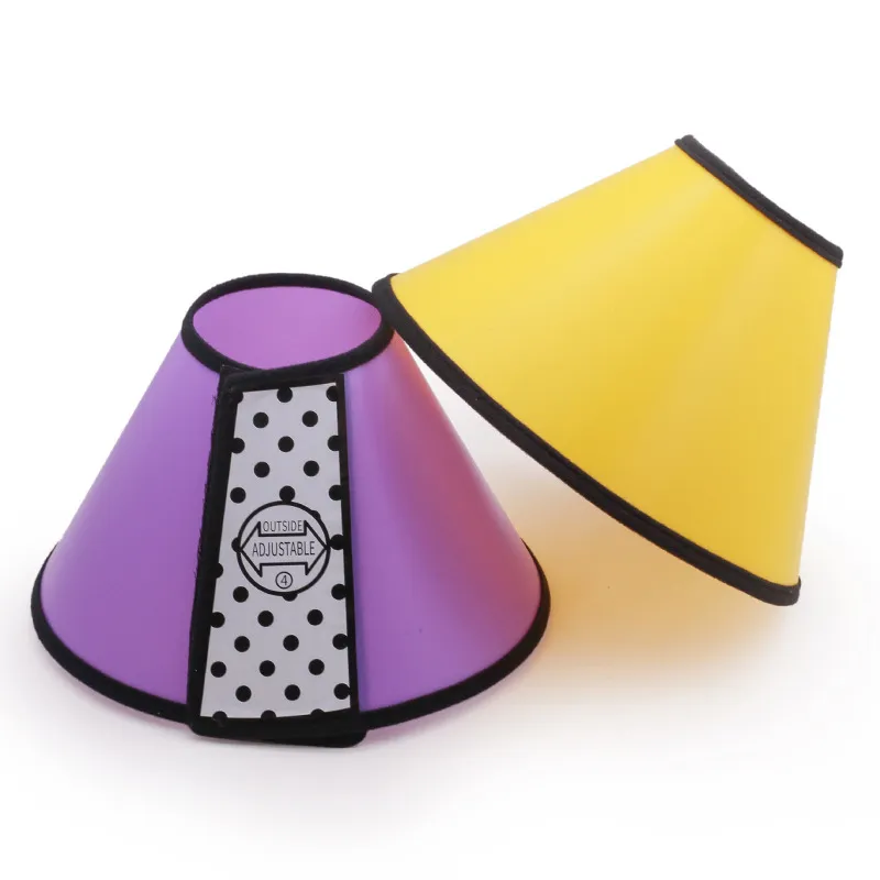 Adjustable Pet Cone Collar: Protective Anti-Bite Neck Cone for Dogs ...