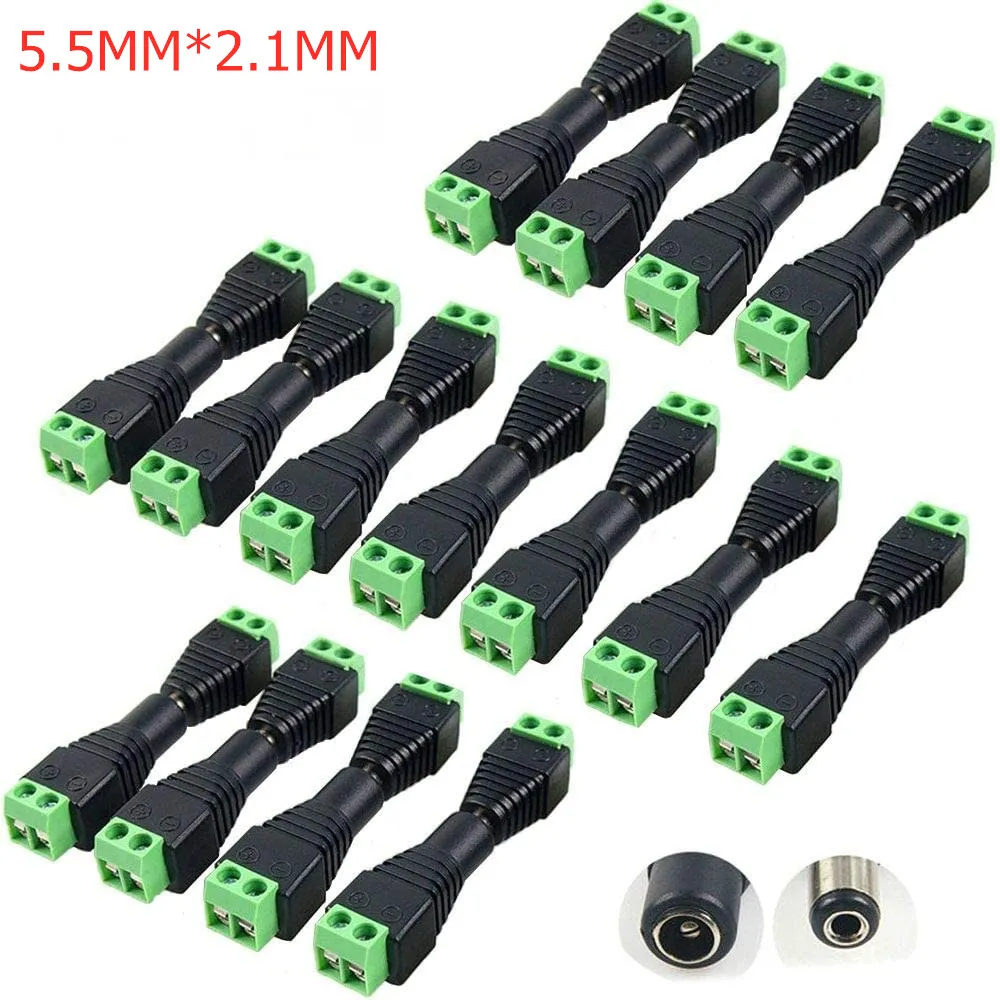 Male Female Electrical Connectors DC Power Cable Connector Jack Plug ...
