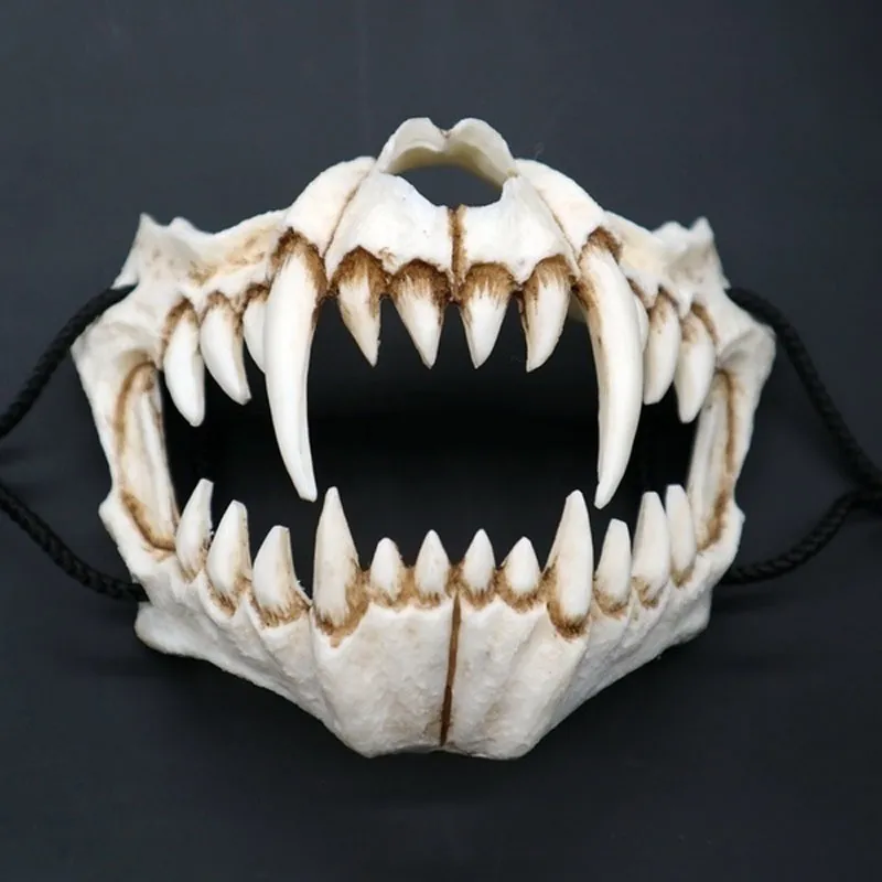 Halloween Cosplay Resin Mask Dragon God Yasha Theme With Animal Skull ...