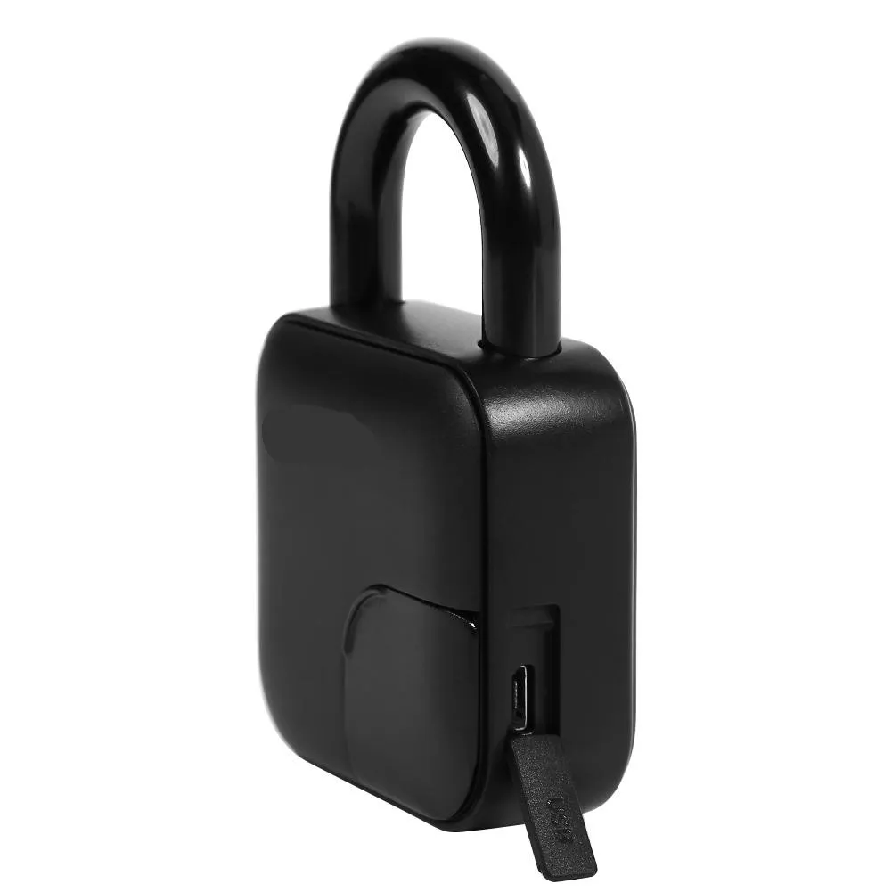 Smart Keyless Fingerprint Padlock USB Rechargeable Anti Theft Security ...