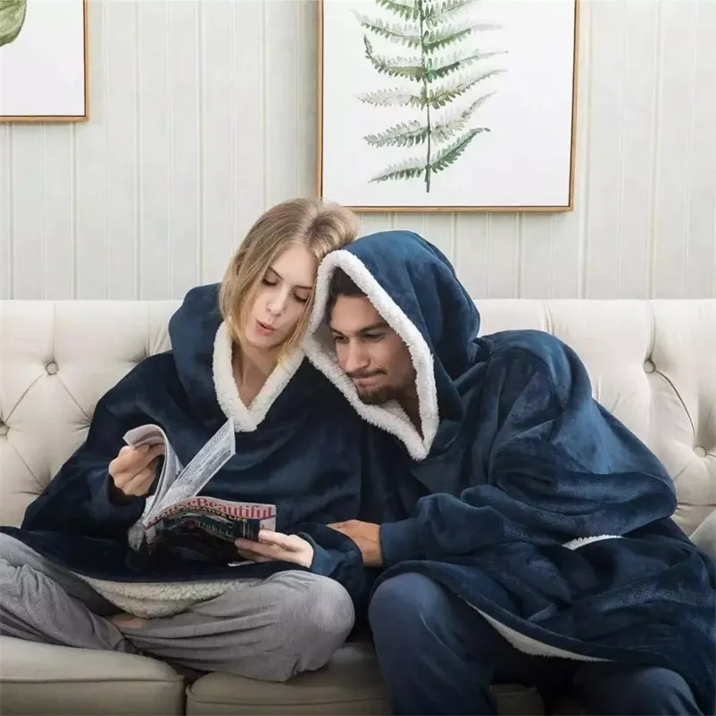 Cozy Fleece Blanket Hoodie: Warm & Weighted For Relaxing On The Couch ...