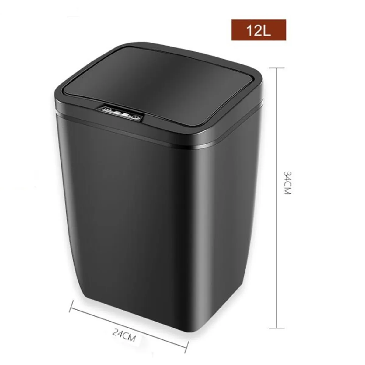 Automatic Trash Can With Sensor: 12L Motion Detector Trash Can, PP ...