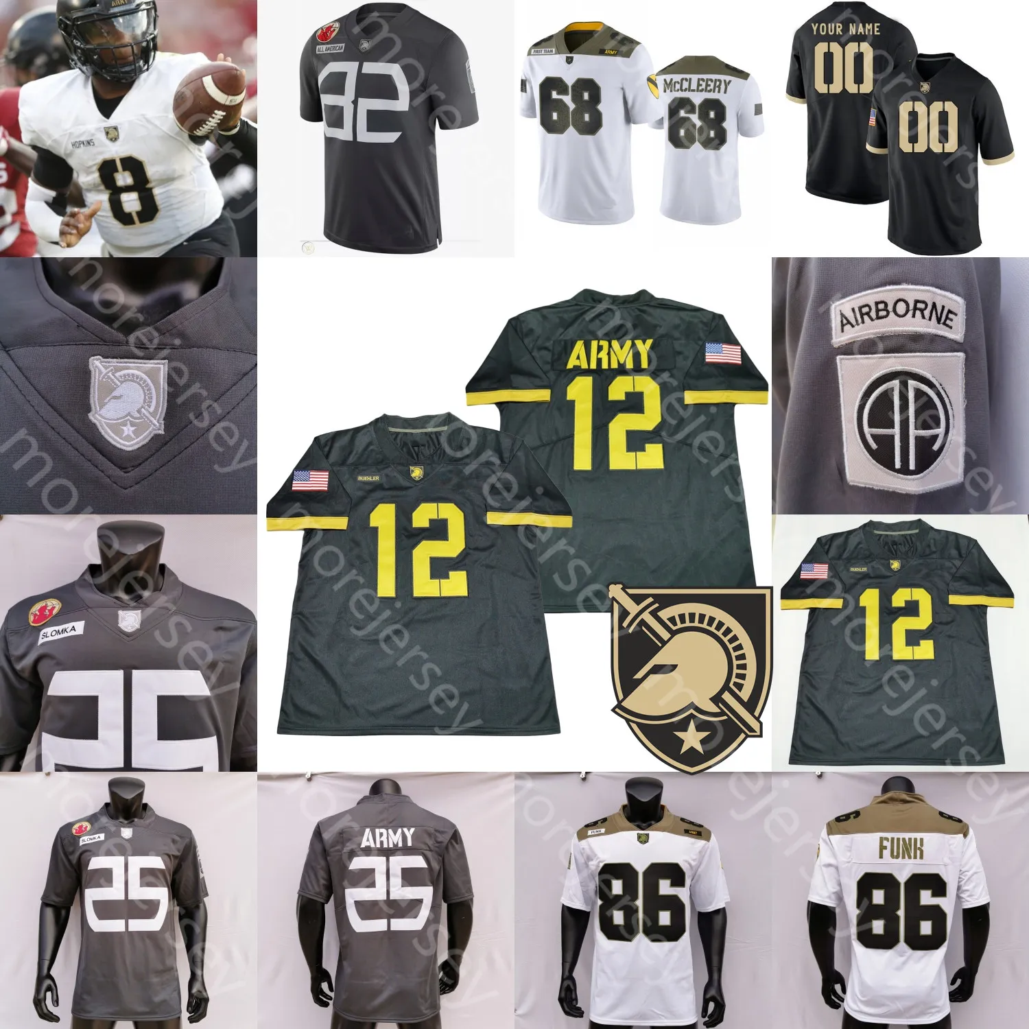DHgate.com:Custom Army Black Knights Football Jersey NCAA College ...