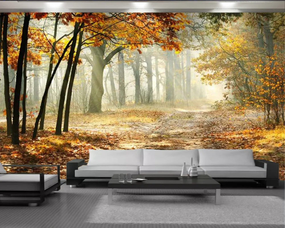 3d Fall Wallpaper Header For Autumn Season Featuring Fallen Leaves On