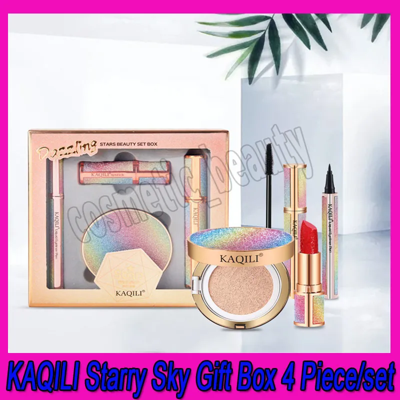.New Makeup Set KAQILI Starry Sky Gift Box Eyeliner Mascara Cushion ...