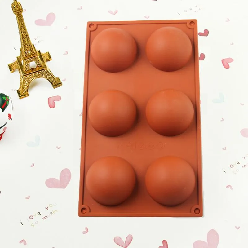 Silicone Mold for Chocolate, Cake, Jelly, Pudding, Round Half-Sphere ...