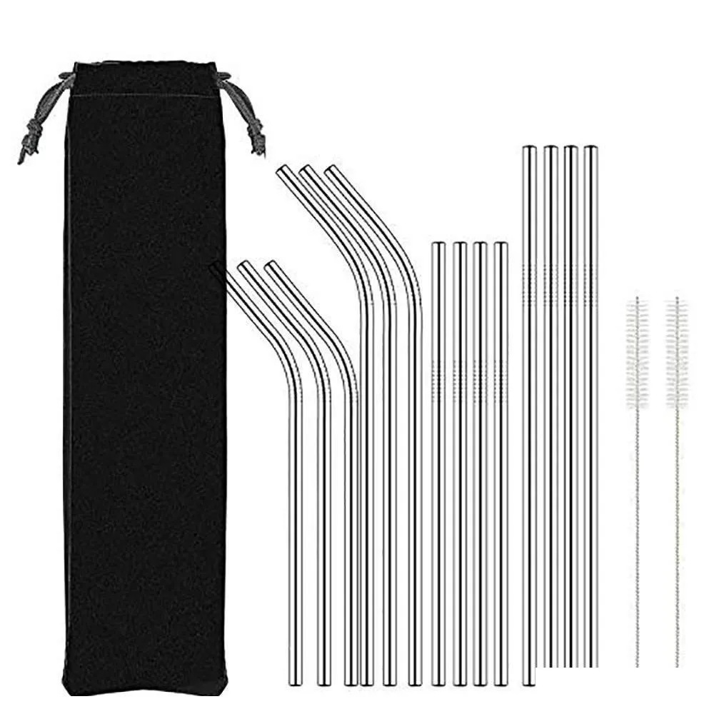 DHgate.com:Stainless Steel Drinking Straws - Straight & Bent, Reusable ...