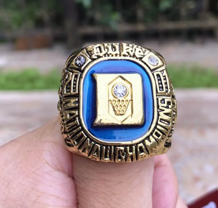DHgate.com:2001 Duke Blue Devils National Championship Ring with Wooden ...