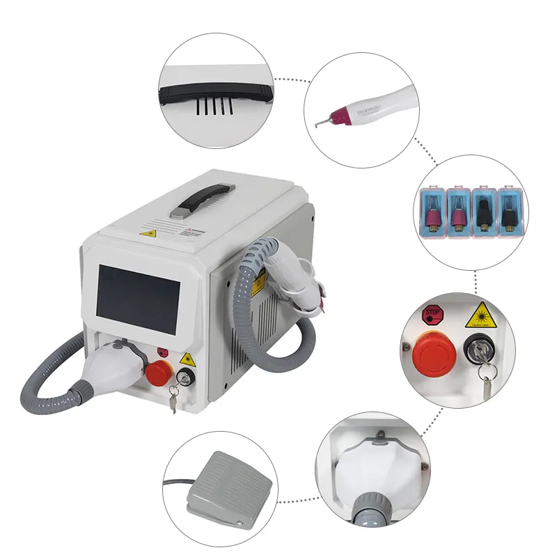 Professional Pico Picosecond Laser Machine 755nm Nd:Yag Laser Tattoo ...
