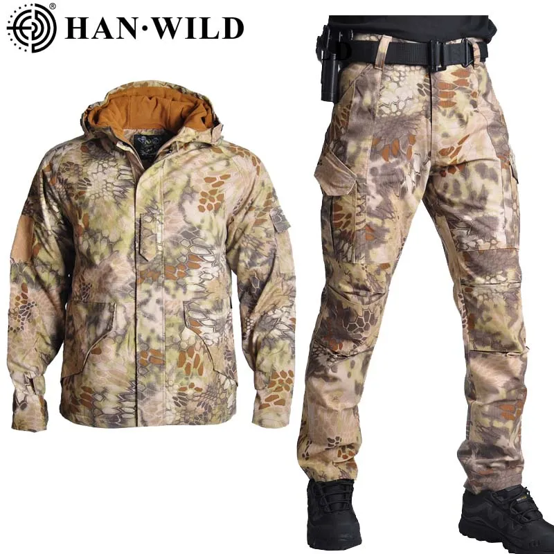 HAN WILD G8 Tactical Jacket Set With Pants Camouflage Military Uniform ...