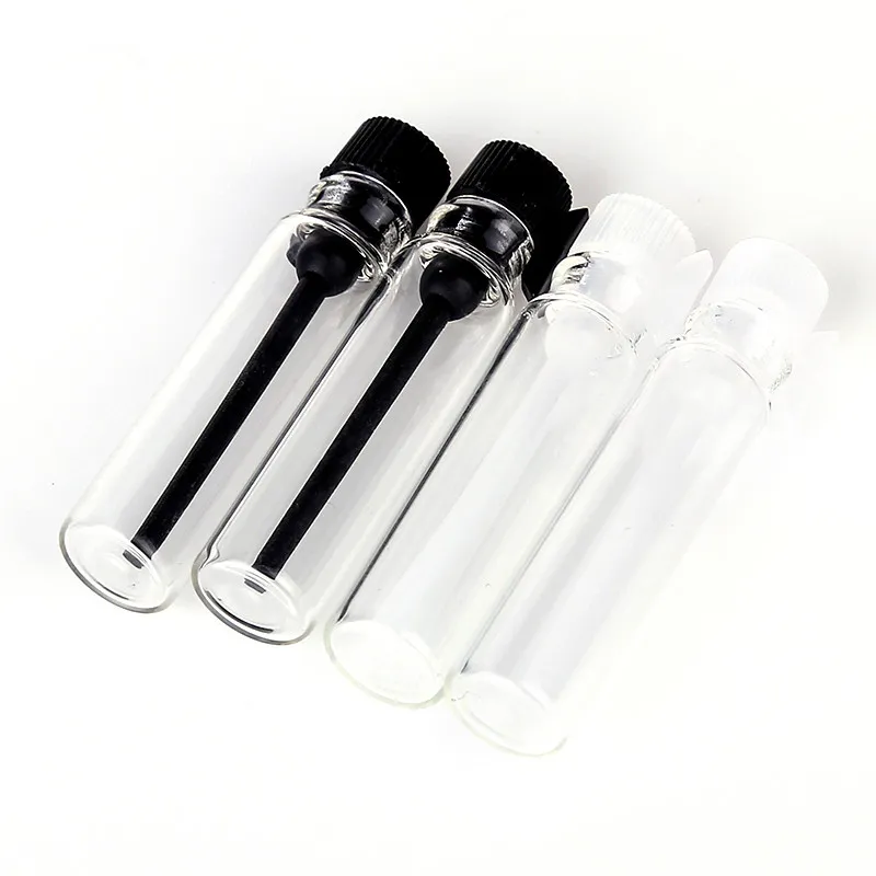 1ml Empty Perfume Sample Bottles - Mini Glass Vials with Dropper ...