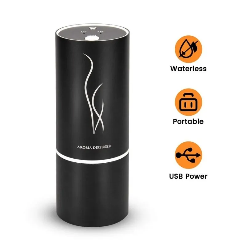 Essential Oils Air Purifier Portable Waterless Aroma Diffuser For Car ...