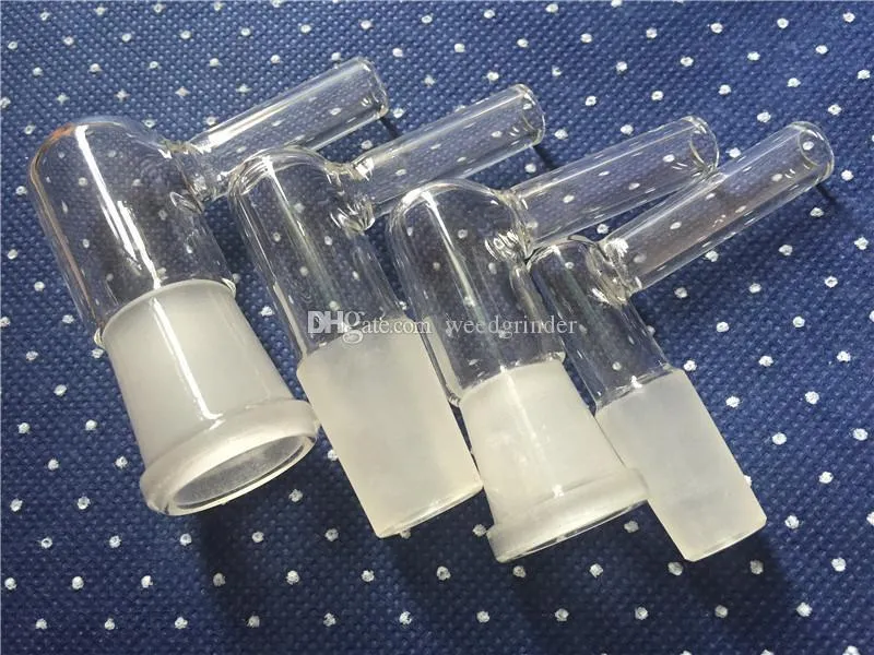 90Degree Thick Heady 14mm 18mm Male Glass Vapor Whip Adapter 90 Degree ...