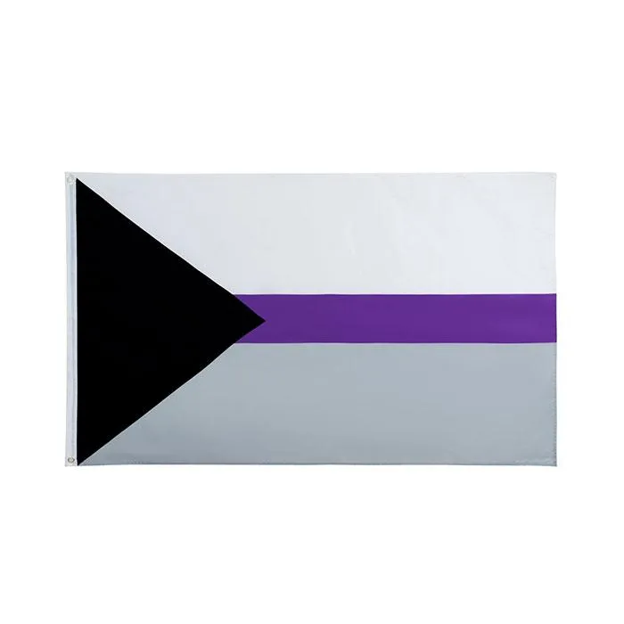 Hot Selling Demisexual Pride Purple Flag 3x5 Ft Banner 90x150cm 100d