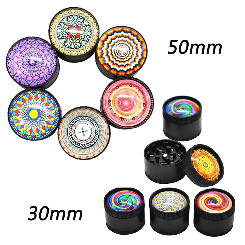 3 Layers Metal Grinder 3d Version Zinc Alloy Od 30mm 50mm Herb Tobacco ...