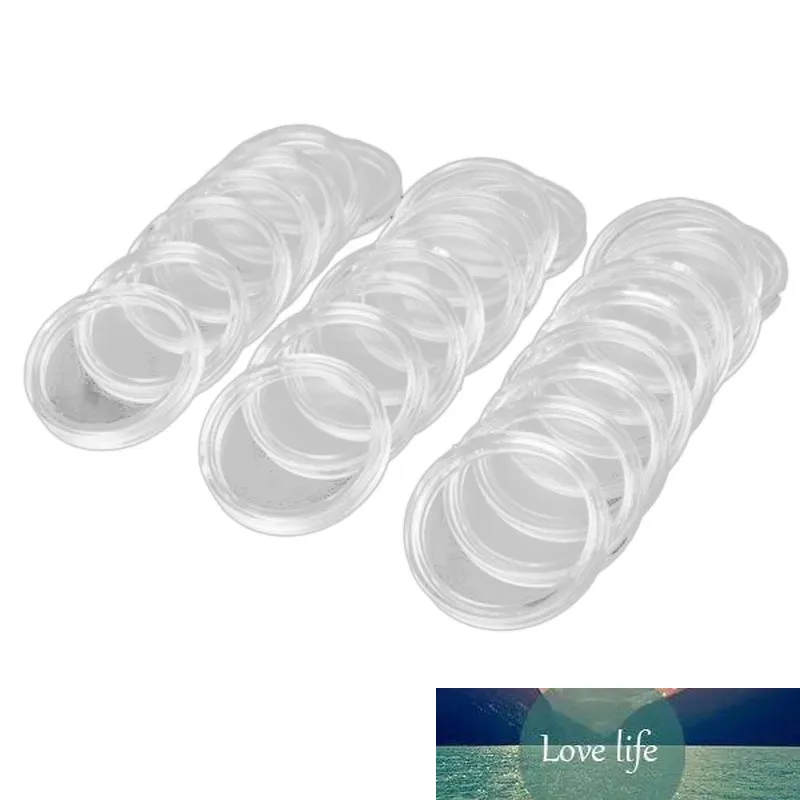 Plastic Coin Holders 21mm Round Clear Storage Cases Coin Collection ...