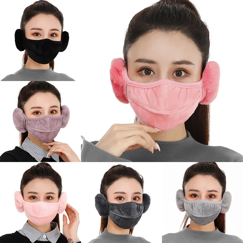 DHgate.com:Plush Earmuff Mouth Masks: Winter Warm Face Covers with ...