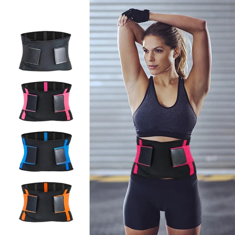 Waist Support Adjustable Waist Trimmer Belt Sweat Wrap with Neoprene ...