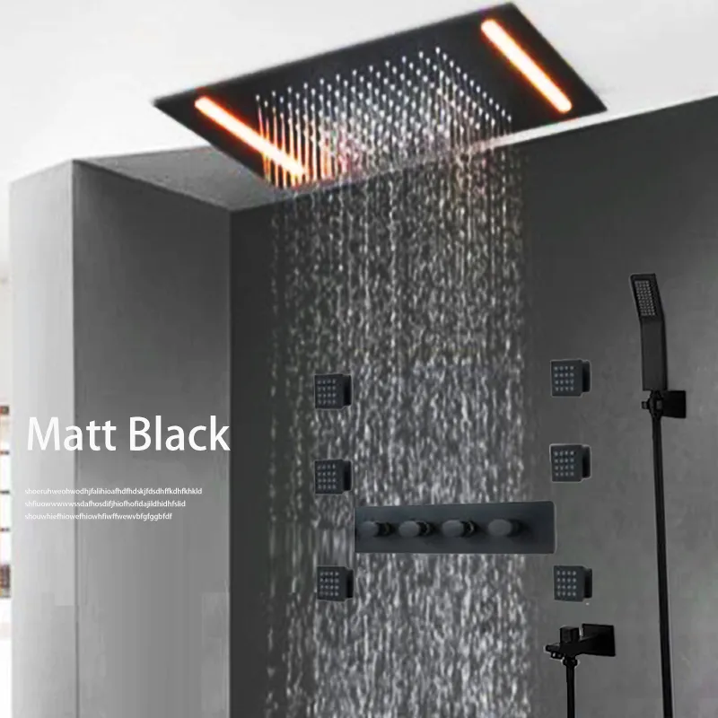 Unique Conceal Body Jet Shower Set Panel High Flow Thermostatic Faucet ...