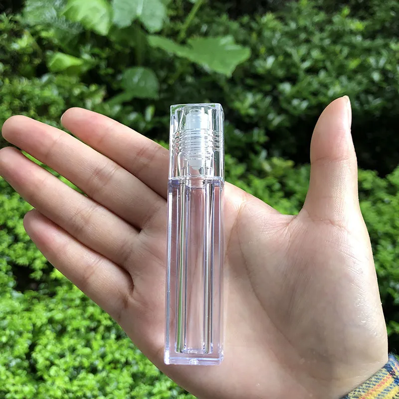 Wholesale 6.5ml Transparent Lip Oil Refillable Bottle Pink Cap Clear ...