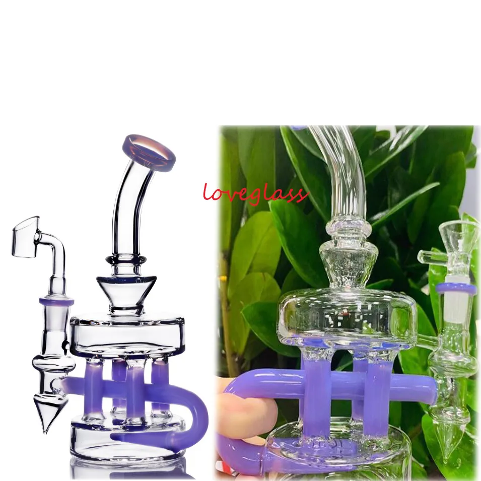 Dropshipping Klein Recycler Bong With Thick Glass And 14mm Banger Ideal ...