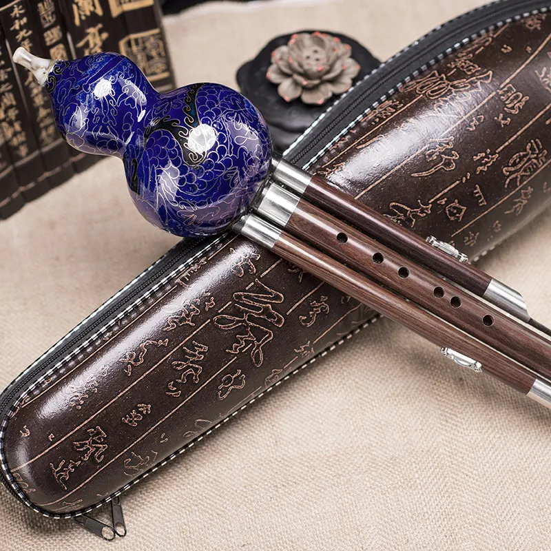 Professional Blue Hulusi - Authentic National Wind Instrument for ...