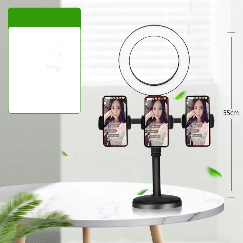 Retractable Desktop Mobile Phone Stand with Fill Light - Flexible Phone ...