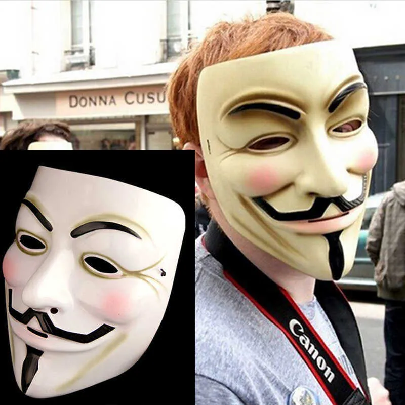 Halloween Party Masquerade V for Vendetta Mask Anonymous Guy Fawkes ...