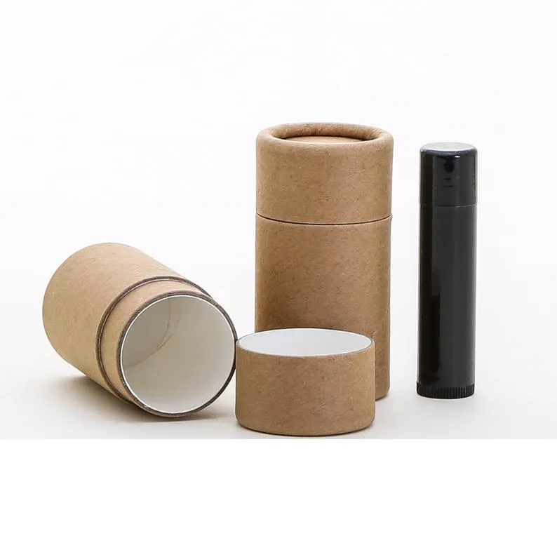 100% Biodegradable Kraft Color Deodorant Cardboard Tubes Eco Friendly ...