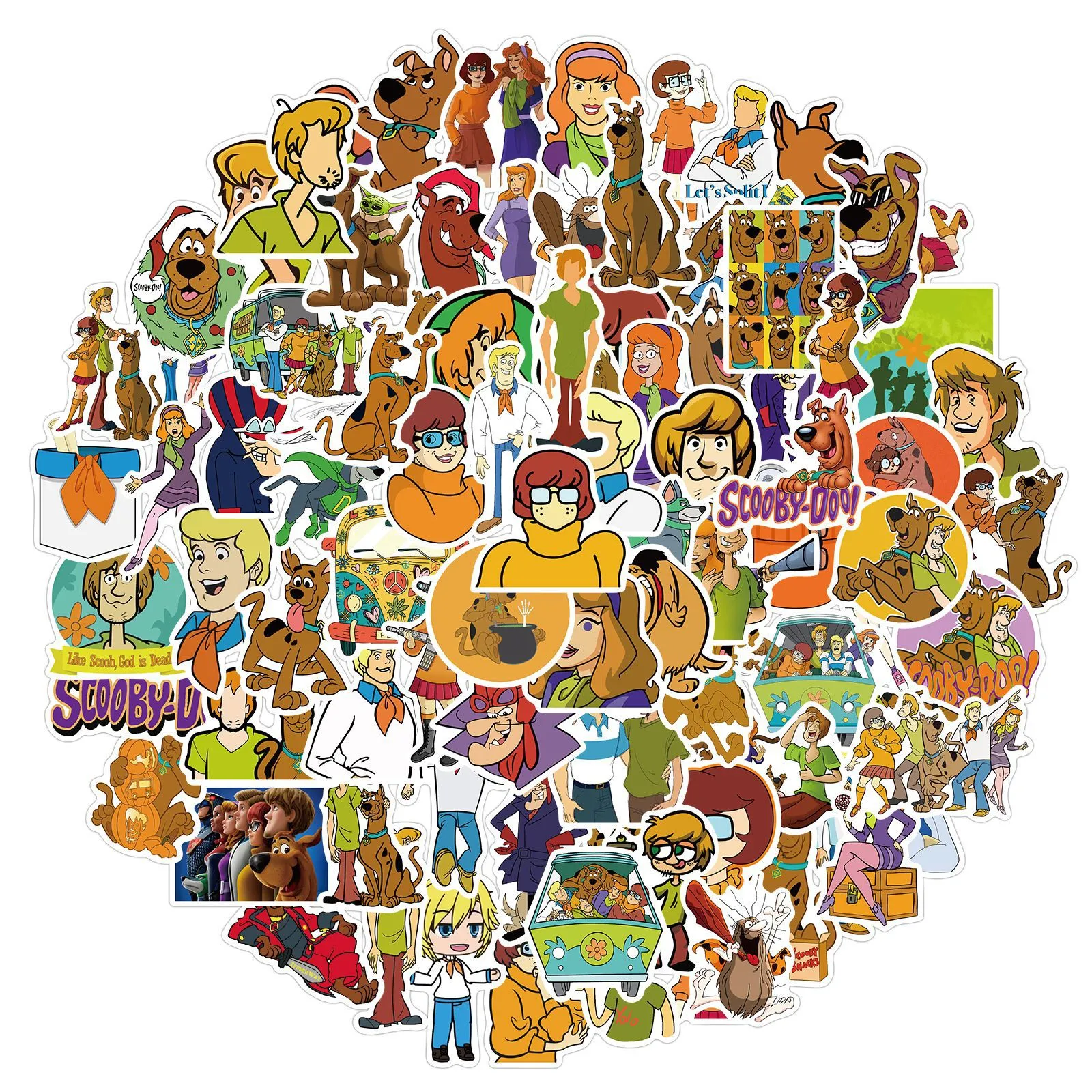 DHgate.com:100Pcs Scooby-Doo Cartoon Stickers for Laptop Skateboard ...