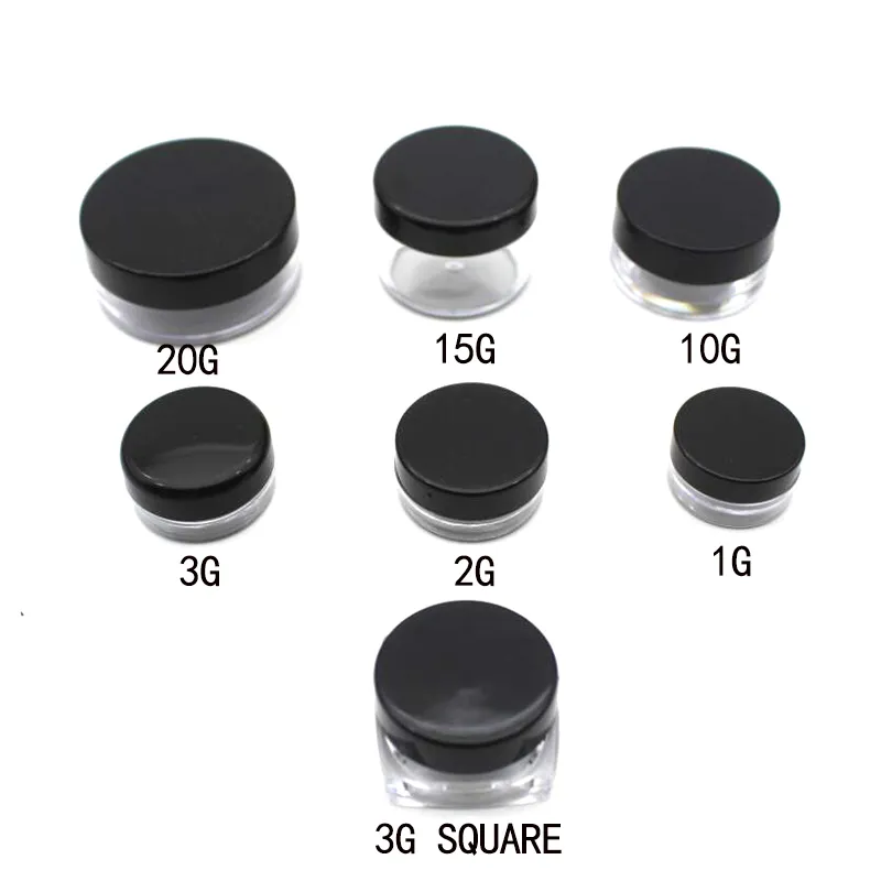 Wholesale Refillable 10 Gram Cosmetic Containers Set Of 100 Small Round ...