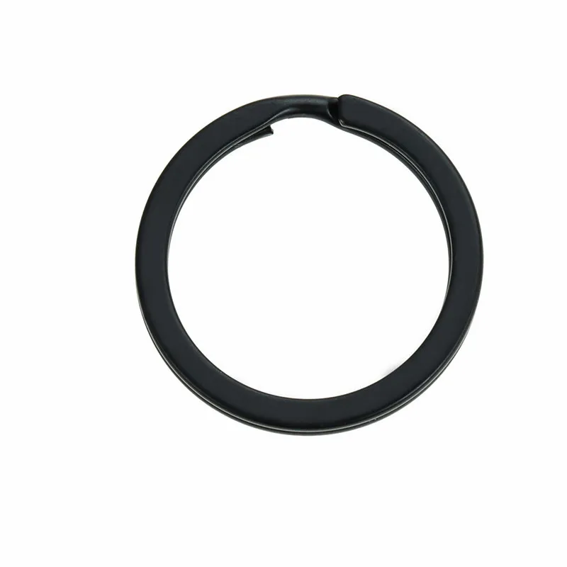 Out Size 25/28/30/32mm Black Metal Key Chains Split Ring High Quaility ...