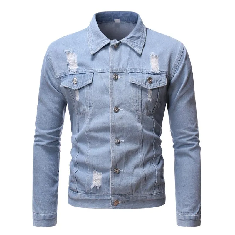 DHgate.com:Denim Jackets for Men, Short Slim Casual Style Retro Coat ...