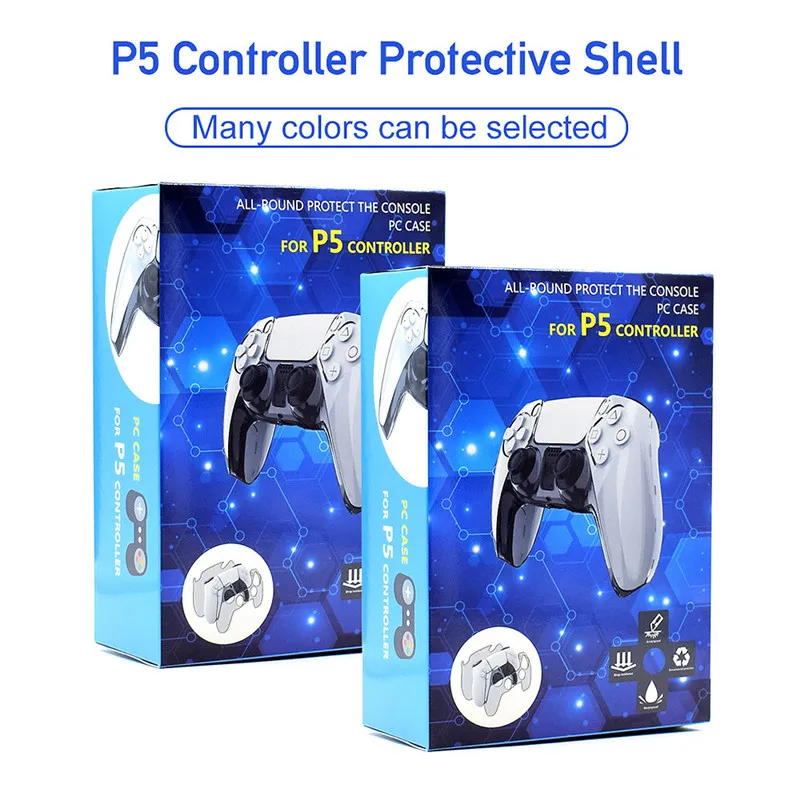 DHgate.com:Crystal Clear Protective Case Cover for PS5 Controller with ...