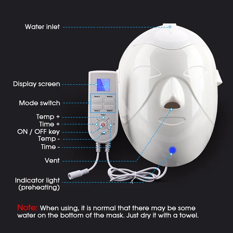 Nano Ionic Hot Mist Facial Steamer Deep Cleaning Face Vaporizer For ...