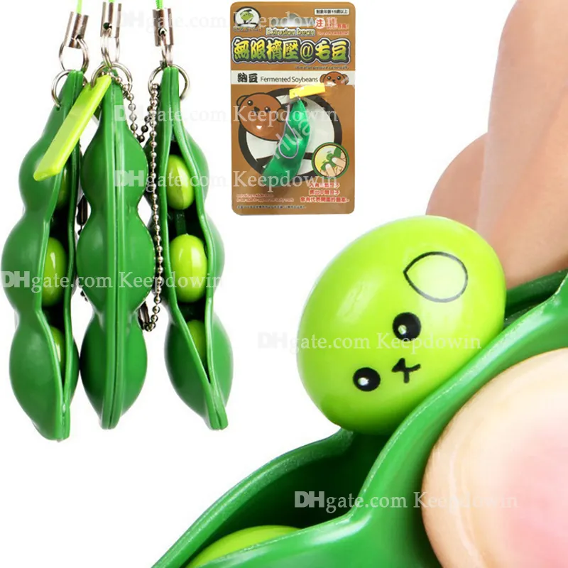 Bean Pod Fidget Popper Peas In A Pod Fidget Stress Toy Keychain Funny ...