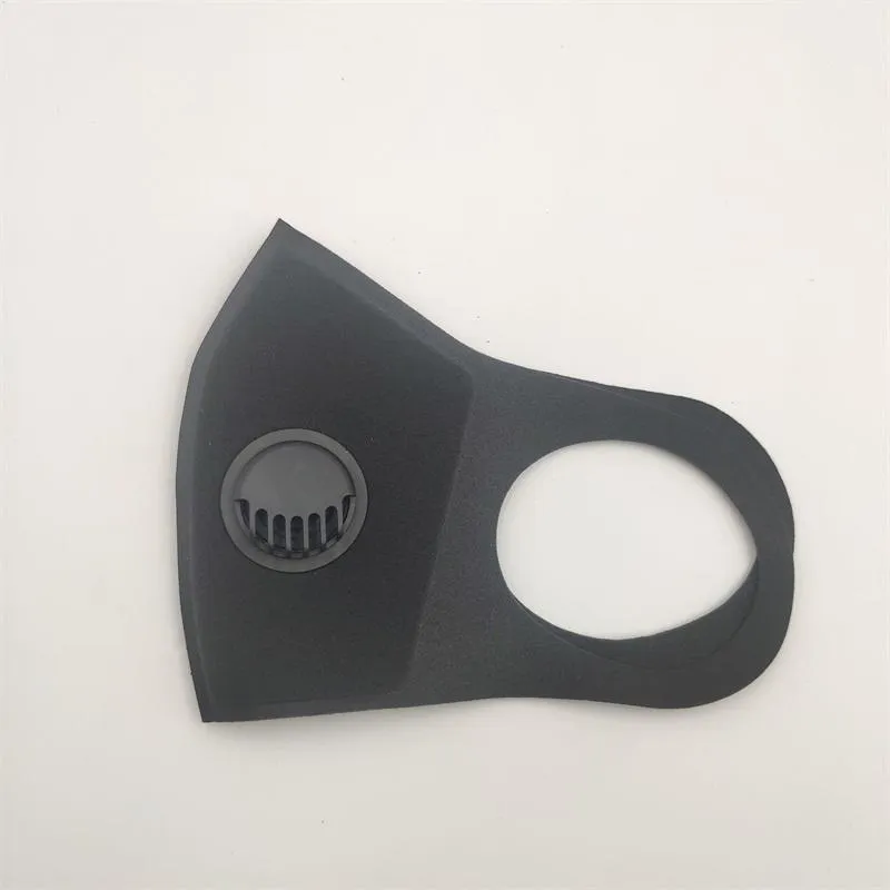 Washable Face Mask With Valve Double Layer Sponge Stereo Respirator For ...