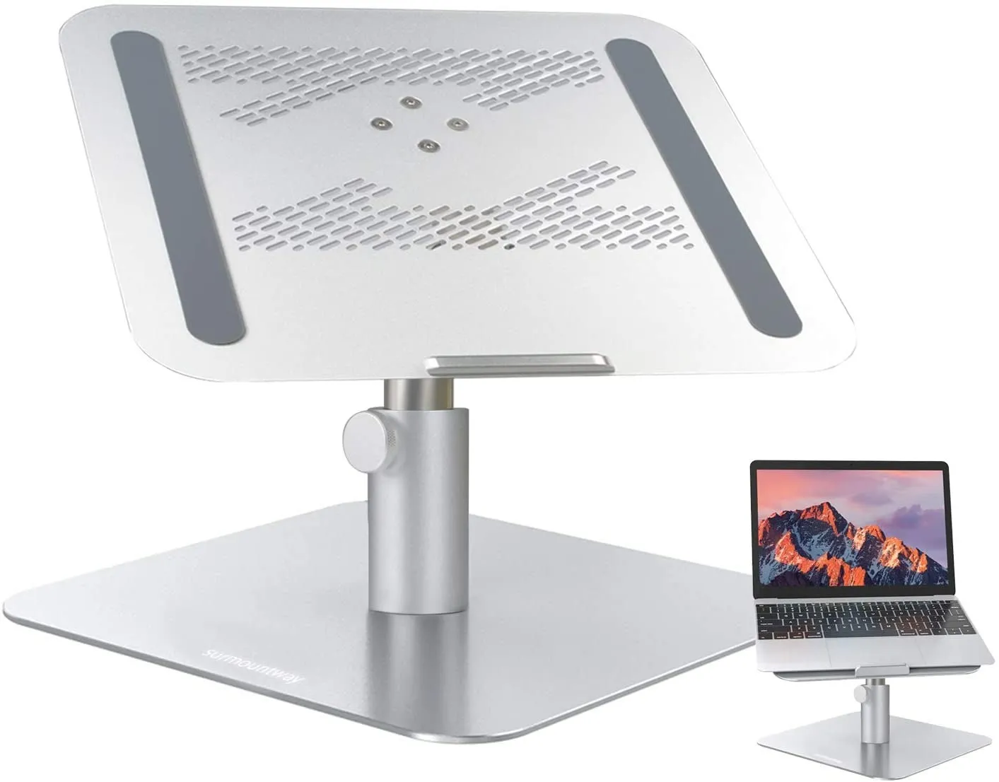 Adjustable Swivel Mountable Laptop Stand With Multi Angle Height And ...