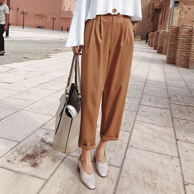 MISHOW Autumn Women's High Waist Straight Pants –... From Mu02, $49.75 ...