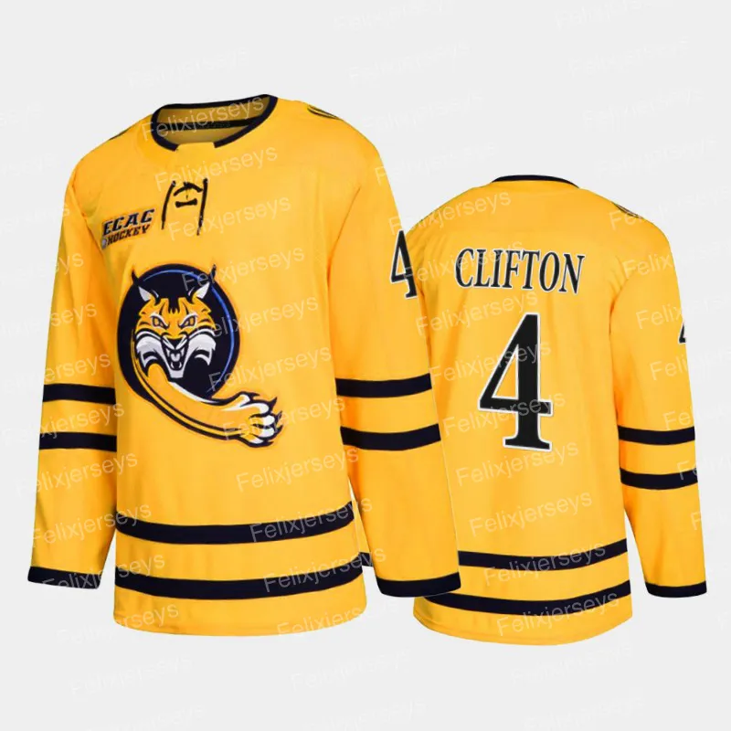 Uf Quinnipiac Bobcats College Hockey Jersey 96 Ty Smilanic 4 Connor ...