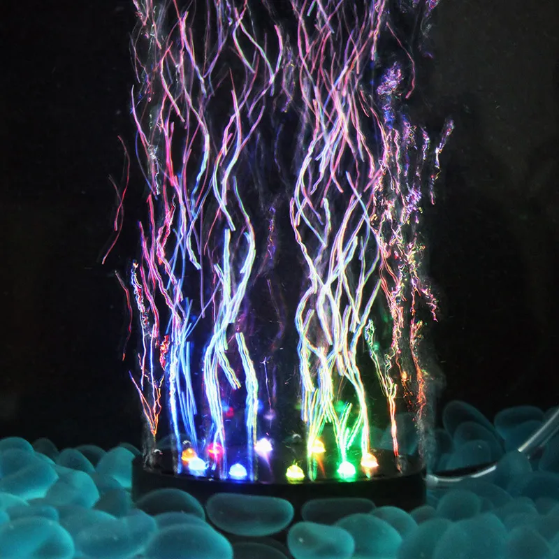 LED Aquarium Light Submersible Bubbler: Colorful Bubble Decor For ...
