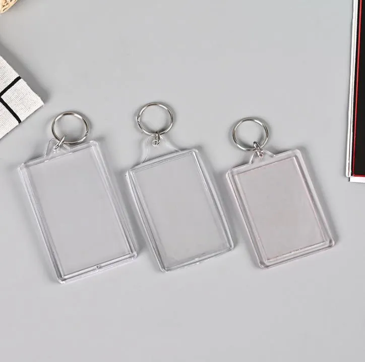 Acrylic Plastic Party Favor Keychain Insert For Passport Photo Frame ...