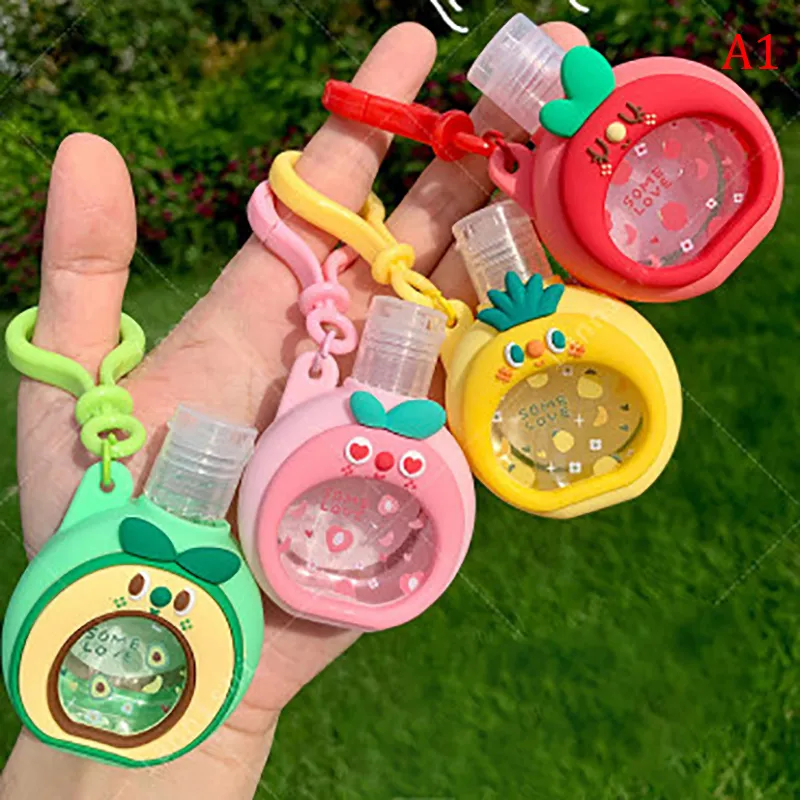 Kawaii Cartoon Silicone Kawaii Hand Sanitizer Dispenser Refillable ...