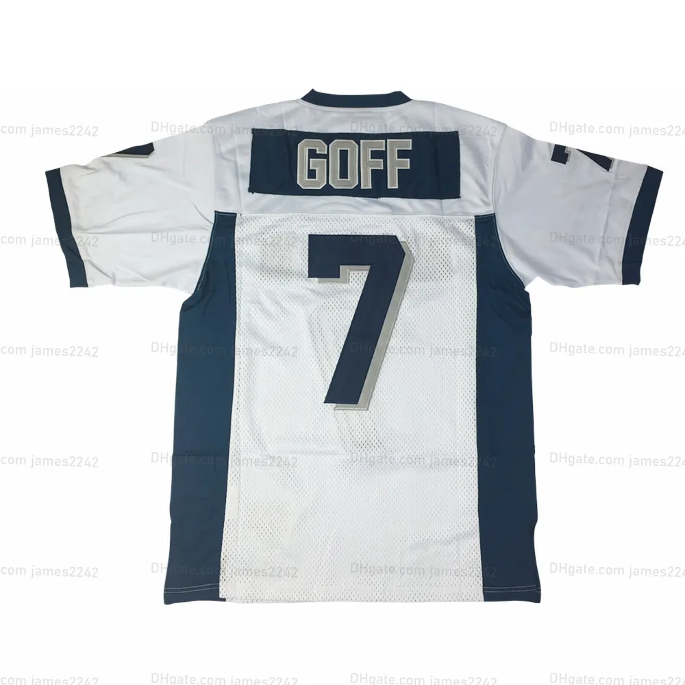 Custom Football Jersey: Goff 7# Ed White High School Style ...