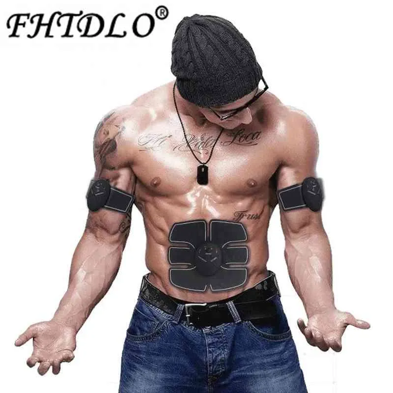 ABS Stimulator Massage Wireless Abdominal Muscle Trainer Smart EMS ...